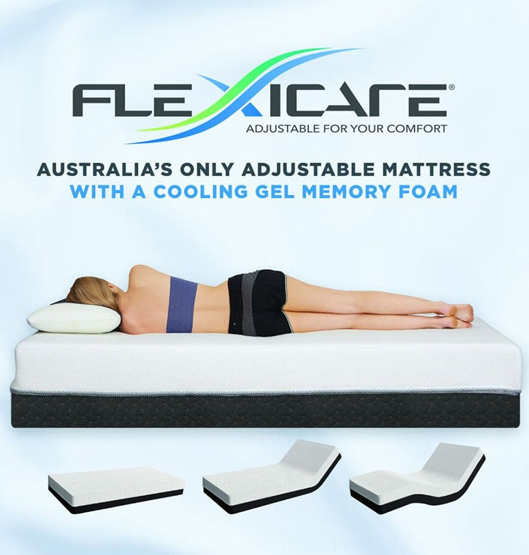 Flexicare Adjustable Mattress with Cooling Gel Memory Foam – Sleepmart睡眠中心